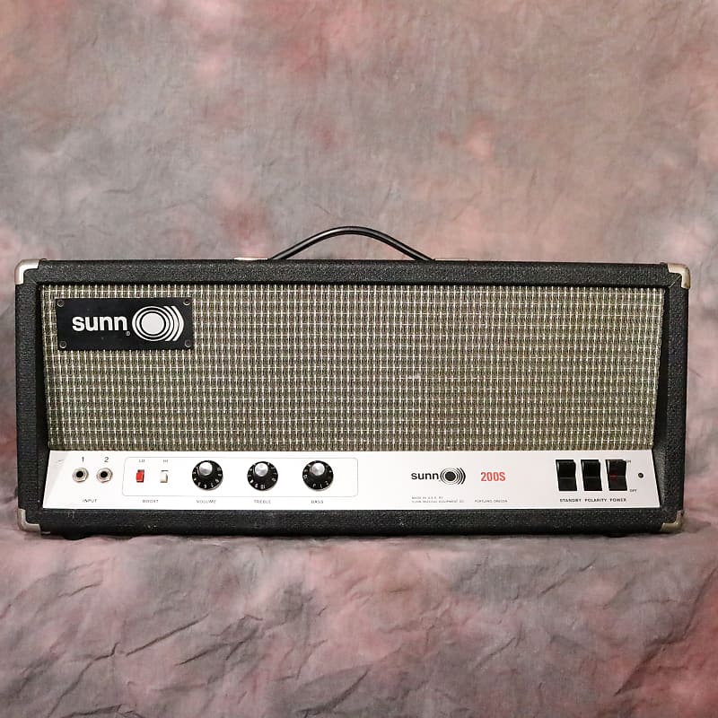 Vintage Sunn 200S Tube Bass Amp Head | Reverb