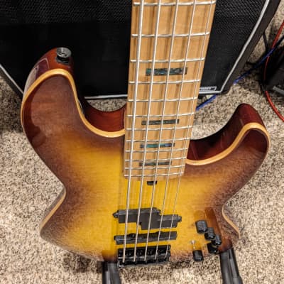 IYV 5-String Jazz Bass - Active PJ Pickups Flame Maple Top | Reverb