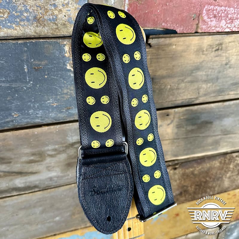 Souldier Smiley Face 1.25" YL on Black | Reverb