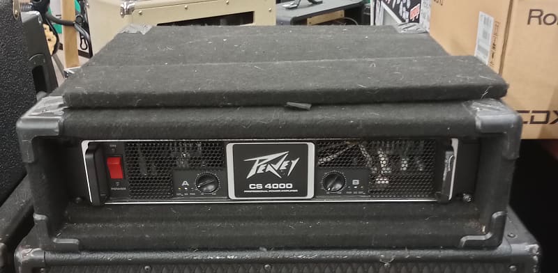 Peavey CS 4000 With Grundorf Rack Case Black | Reverb