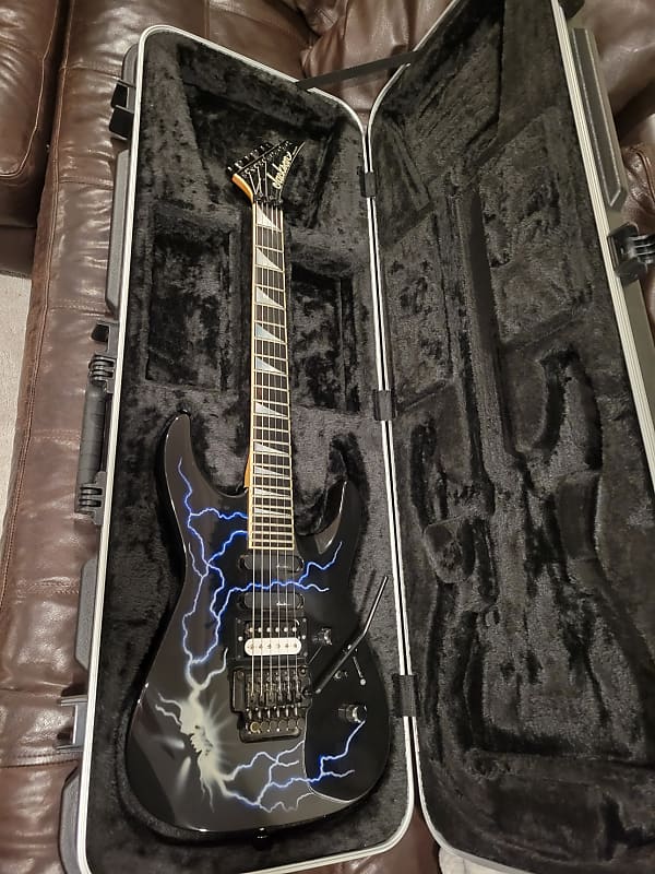 Jackson Fusion Pro USA 1990 Lightning Sky Graphic/Black | Reverb