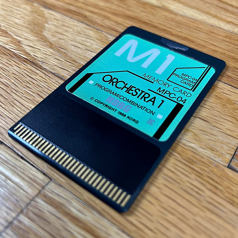 Korg Mpc 04 Orchestra 1 Program Card For M1 Reverb