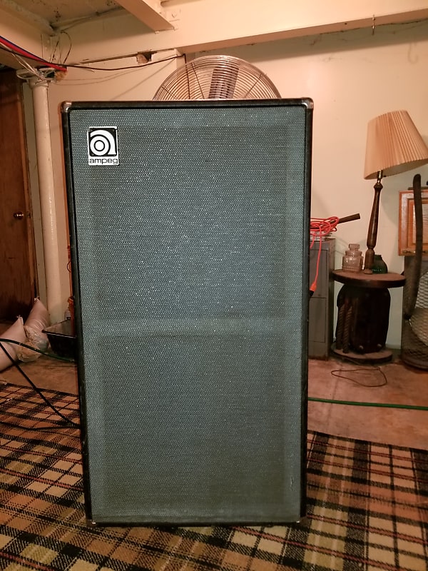 Vintage 70's Ampeg 8x10 Bass Speaker Cabinet - All Original | Reverb