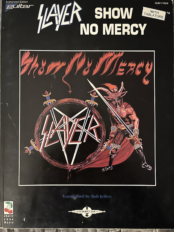 Slayer - Show No Mercy - Guitar Tab / Tablature Book | Reverb