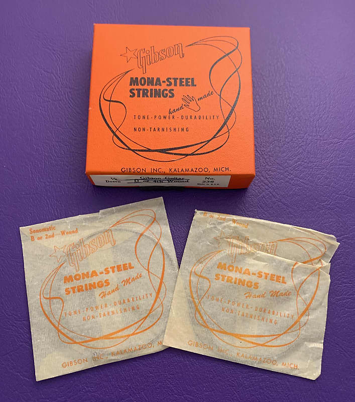 Vintage 1950s Gibson GUITAR Strings Box for 1955 1953 1954 | Reverb