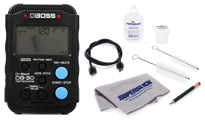 Boss DB-30 Dr. Beat Metronome Bundle with Superslick TPCK | Reverb