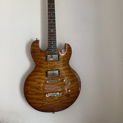 DBZ Guitars Cavallo AB Vintage Natural String Thru Electric | Reverb