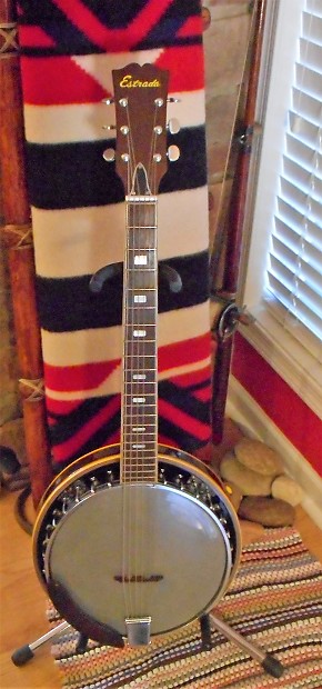 Estrada 6 string banjo natural | Reverb