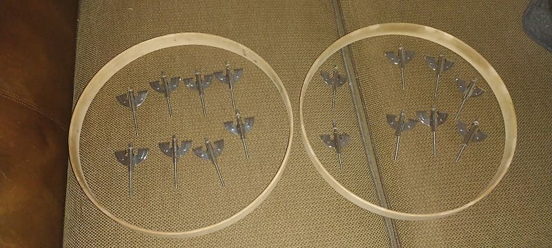 DW 16" Wood Hoops And Claws Rods Natural | Reverb