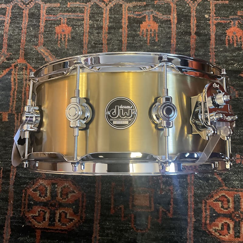 DW Performance Series Snare Drum 5.5x14” - 1mm Polished Brass | Reverb