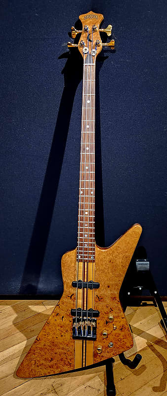 Moonstone 1980 Exploder Bass Burl Maple #23 of 35 | Reverb