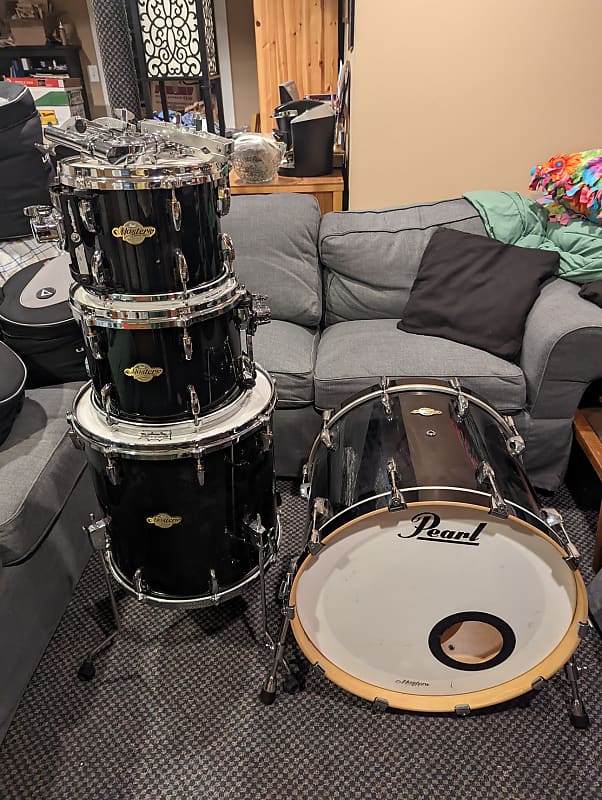 Pearl Masters MCX 4pc Shell Pack Piano Black | Reverb