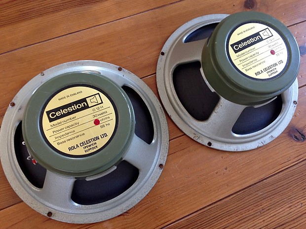Pair (2x) 1973 Celestion G12H T1534 Greenback 16 Ohm 30 | Reverb UK