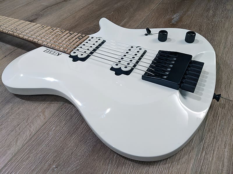 Kiesel Zeus 7 String Headless Electric Guitar, White, | Reverb