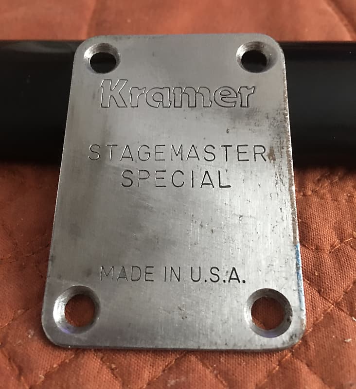 Kramer Neck Plate StageMaster Special Vintage 1980s-Chrome | Reverb