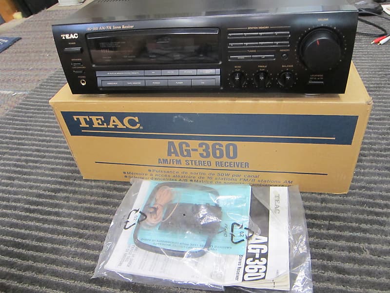 Teac AG-360 Stereo Am/Fm Receiver Phono Section, Box, Manual, | Reverb