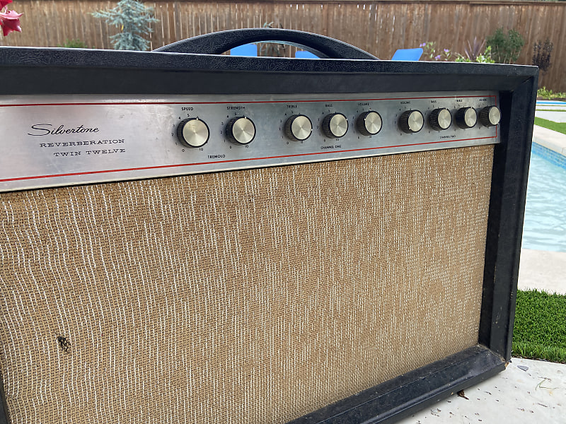 Silvertone 1474 Reverberation Twin Twelve 1961-1963 - Black | Reverb