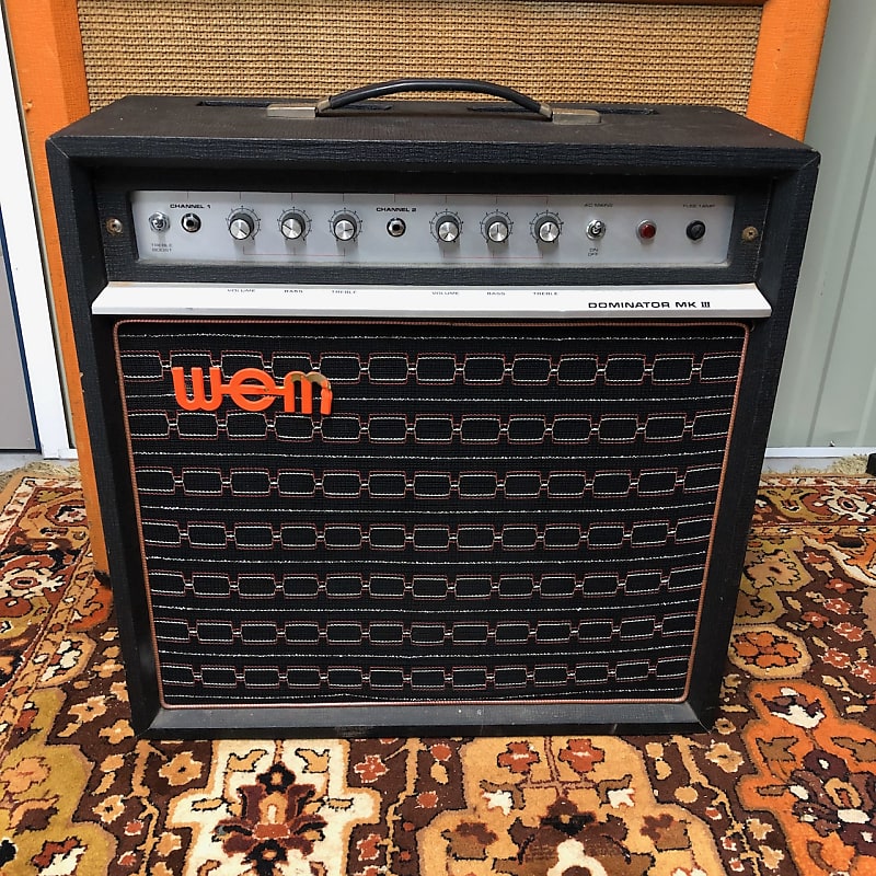 Vintage 1970s WEM Watkins Dominator MKIII MK3 Valve Guitar | Reverb