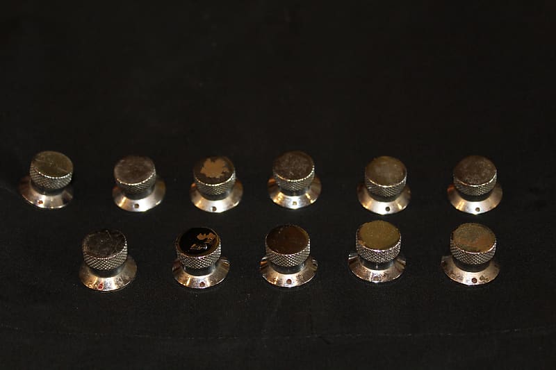 Vox metal knobs 1960s - chrome | Reverb