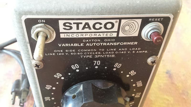 Staco Variac Variable Power Supply for Tube Amp Repair FREE | Reverb