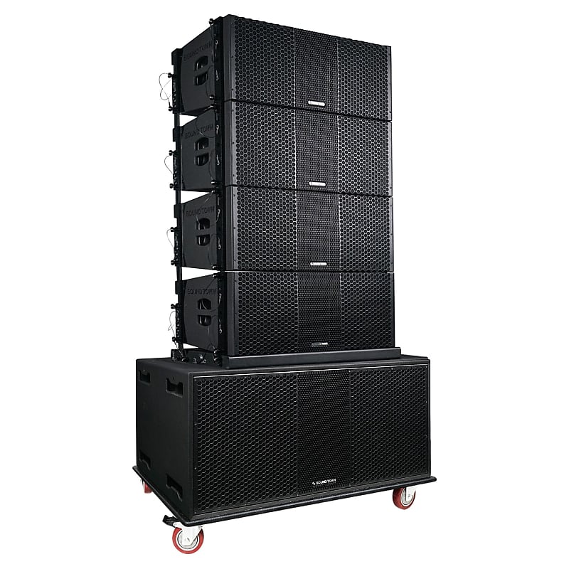 ZS-218SP210BP4C | ZETHUS Series Powered Line Array Set with | Reverb