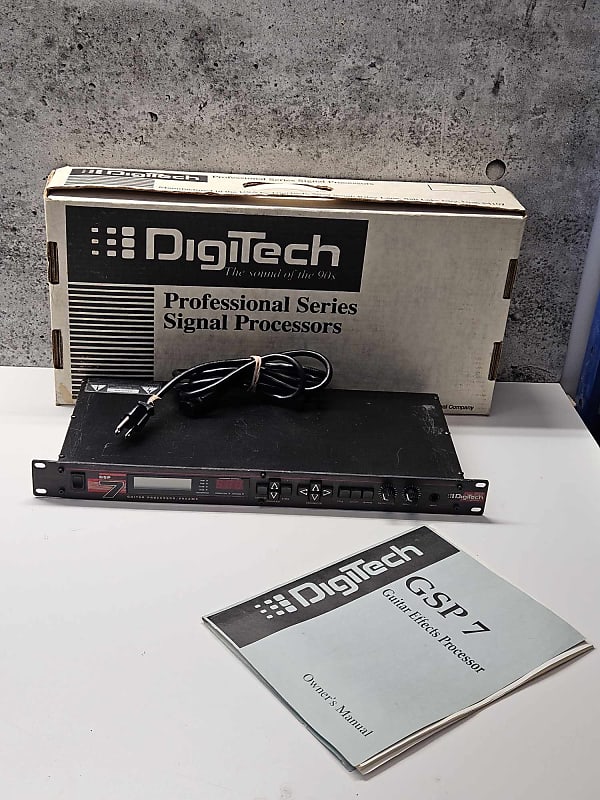 Digitech GSP 7 Effects Processor 1990's - Black & Red | Reverb