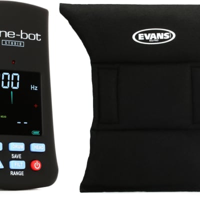 Overtone Labs Tune-Bot Studio Drum Tuner Bundle with Evans EQ | Reverb