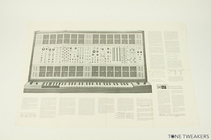 ARP 2500 Tonus Series Rare Original Synthesizer Poster 2515 | Reverb