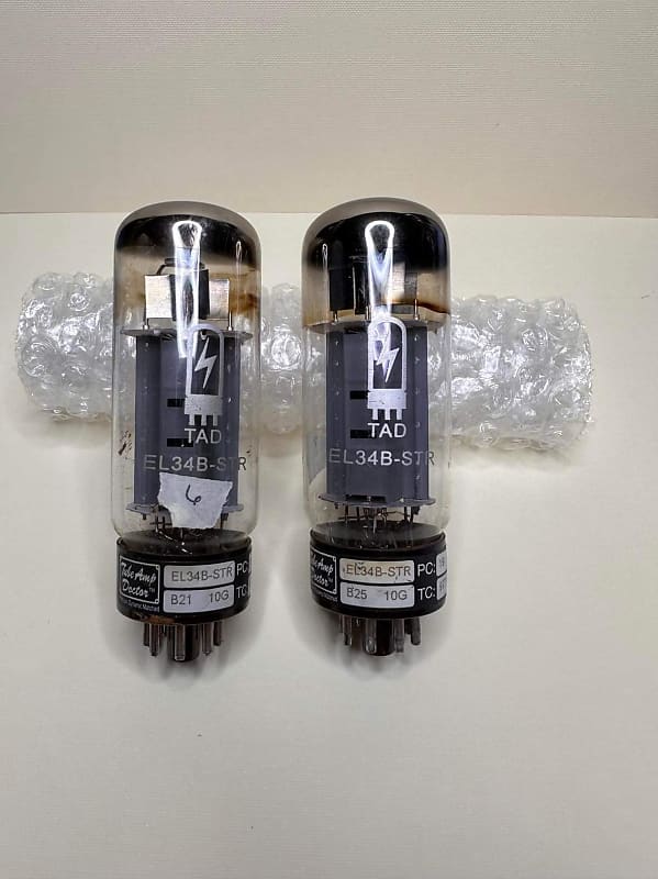 TAD tube amp doctor EL34B-STR matched pair | Reverb
