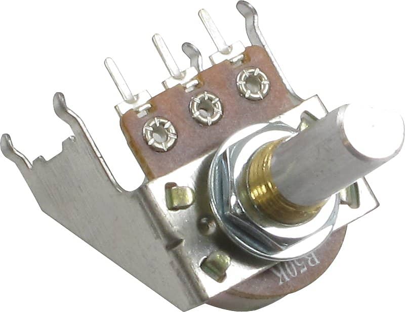 CE 50K Linear Snap In Pot with Bracket, D Shaft | Reverb