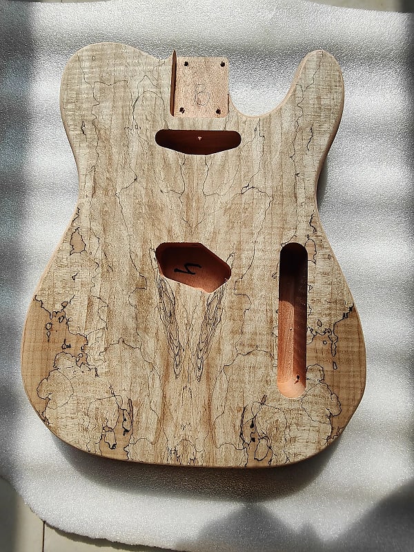 Mahogany Wood Telecaster Tele Guitar Body with Maple Top | Reverb