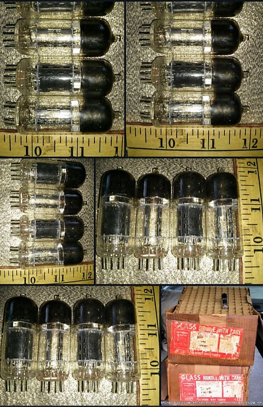 100 pcs. Raytheon dual triode 6829 sub for 12av7 audio driver | Reverb