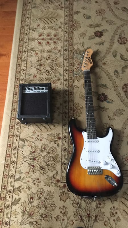 Rock Jam Stratocaster 2018 Sunburst | Reverb