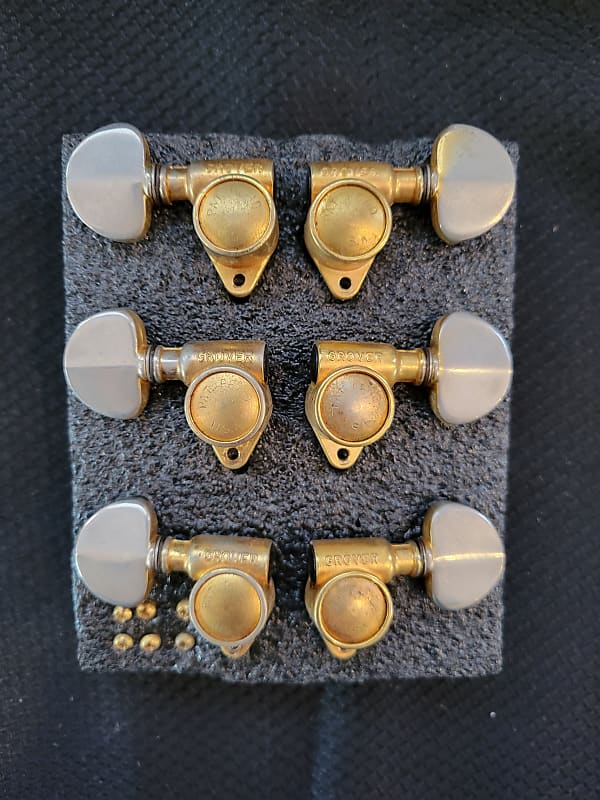 1950's - 60's PAT PEND Gold Grover Rotomatic Tuners Complete | Reverb