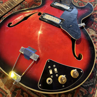 Original 1960s White Pickups w/Maxitone Hollow Body | Reverb