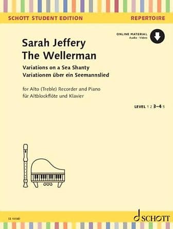 The Wellerman Treble Recorder and Piano Sheet with Online | Reverb