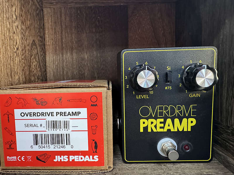 JHS Overdrive / Preamp 2022 - Present - Black / Yellow | Reverb
