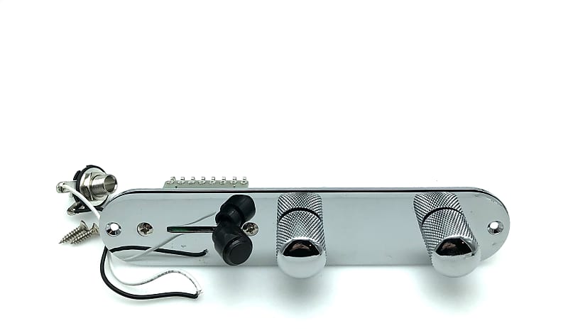 Loaded Telecaster Style Control Plate Chrome | Reverb