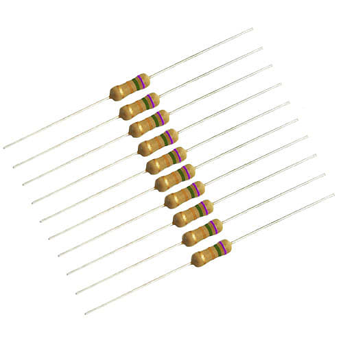 1/2 Watt Carbon Film Resistors, 75K Ohm, Pkg. of 10 | Reverb