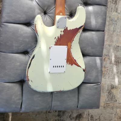 Firefly White Relic Strat | Reverb
