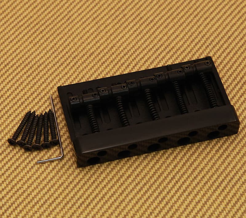 BB-3440-003 Heavy Duty Black 5 String Bass Bridge 2-13/16" | Reverb