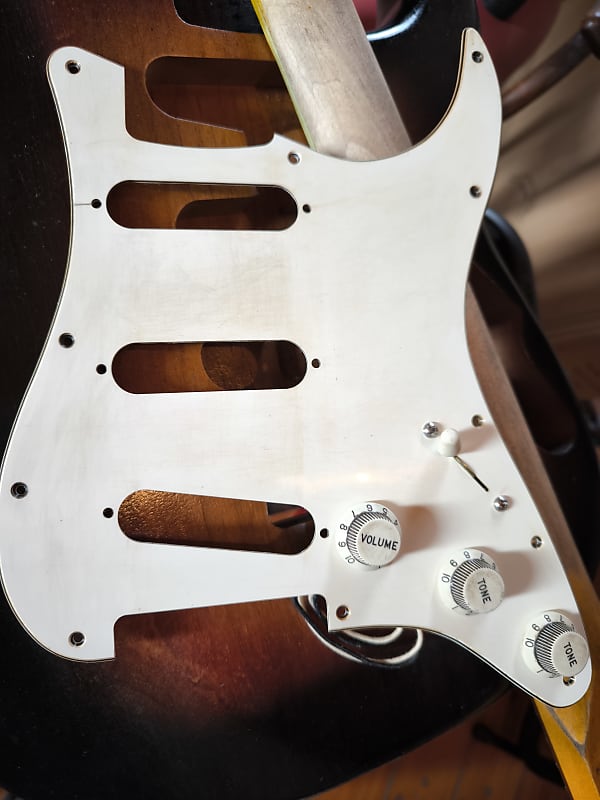 Bad Dog Stratocaster style 11-Hole Pickguard Pre-Wired | Reverb
