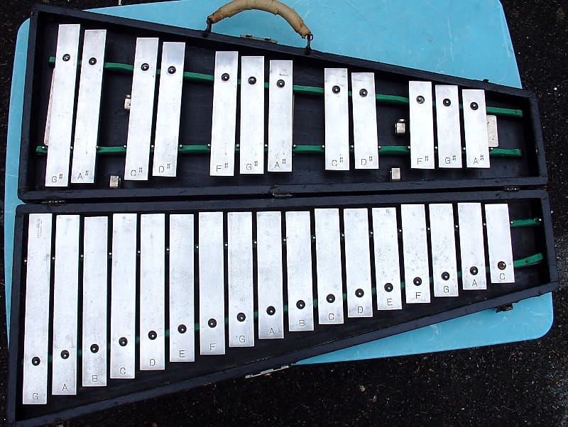 1920-30s Vintage LEEDY Orchestra Bells 1.25 Bars, 2.5 octaves | Reverb