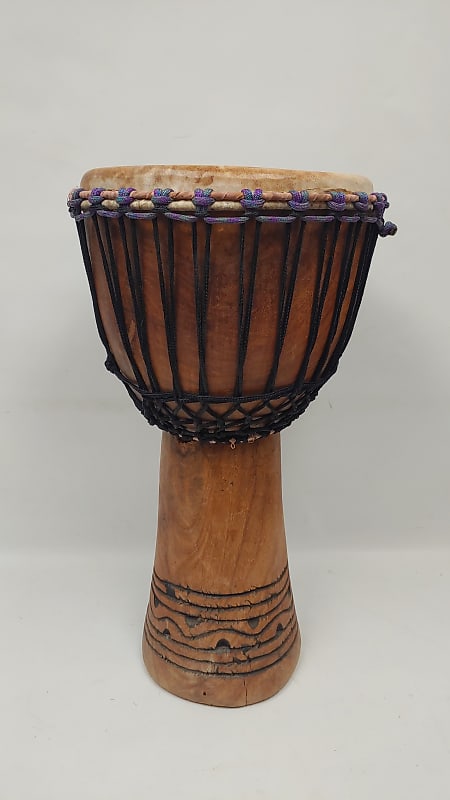 Large Handmade Djembe 26" Height X 12" Head Width Hand Carved | Reverb