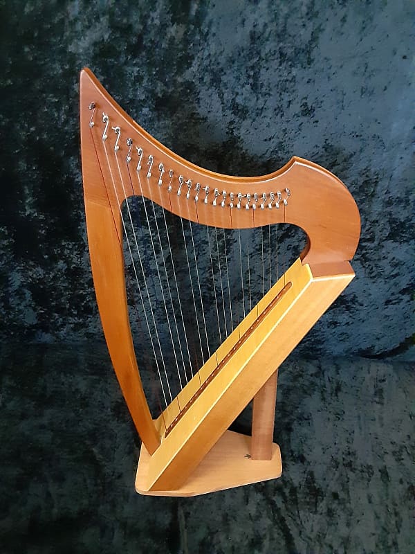 Folkcraft Roosebeck Celeste 22 String Folk Harp With Stand | Reverb
