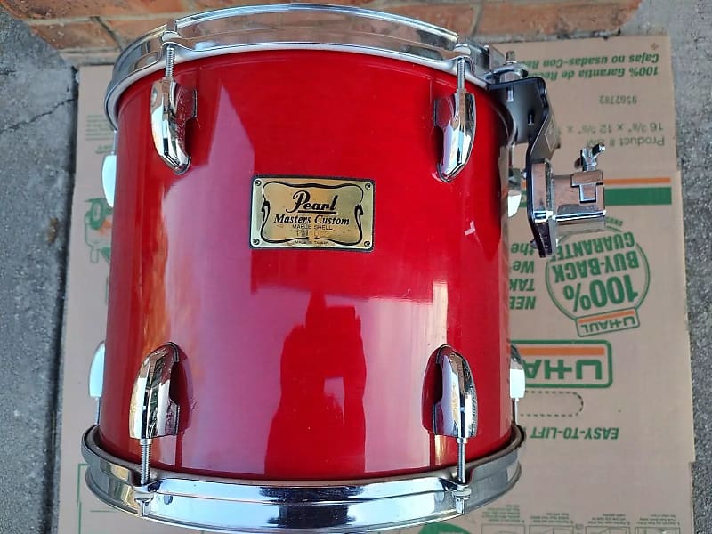 Pearl Masters Custom Maple 90's - Sequoia Red 13" x 11" Tom | Reverb