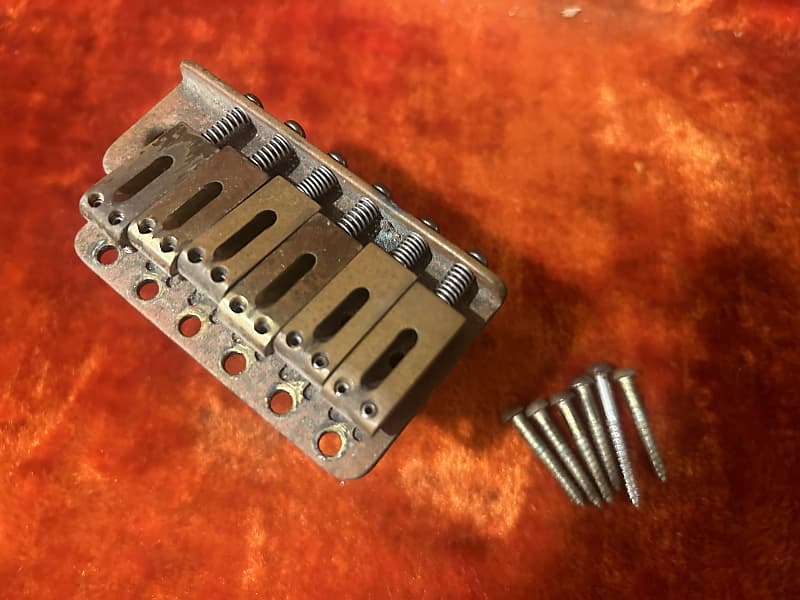 Vintage Schecter Stratocaster Bridge 1970’s Brass Dimarzio | Reverb
