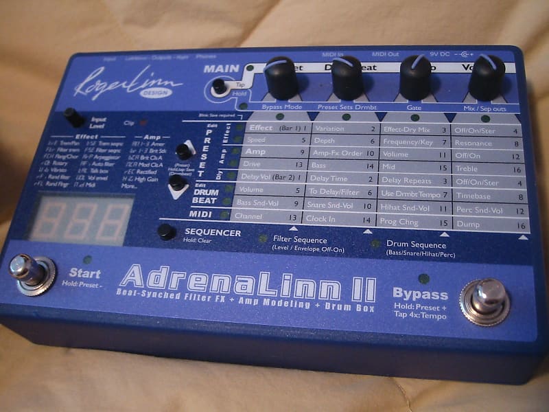 Roger Linn Adrenalinn II early 2000's Indigo | Reverb