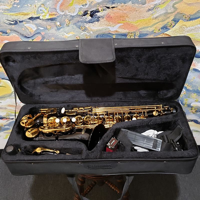 Merano Black Alto Saxophone w/ Mouthpiece, Accessories, & | Reverb