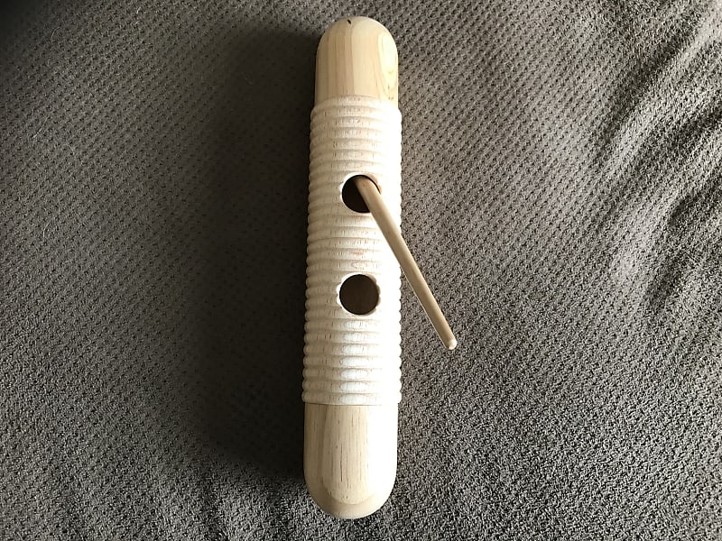 Mini Guira with Scraper 2020s - Natural wood with scrapper. | Reverb